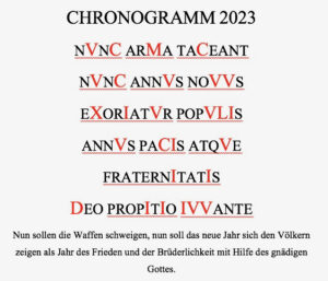 Chronogramm 2023 | Angelaschule Osnabrück